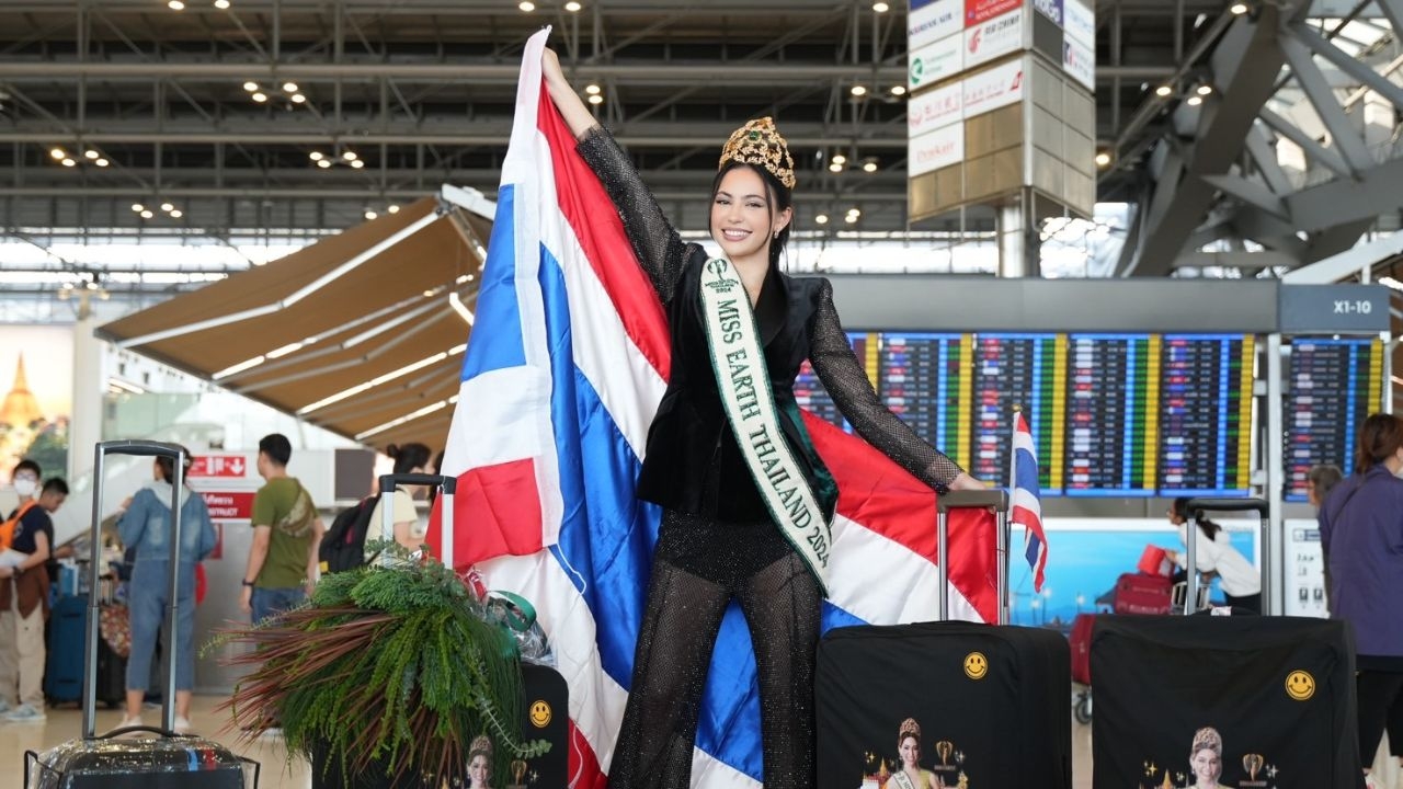 โซดา รัชฎาวัลย์ บินลัดฟ้าพร้อมคว้ามง Miss Earth 2024 ที่ฟิลิปปินส์ | SootinClaimon.Com