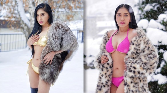57 ยังแซ่บ! เอ้ ชุติมา นุ่งบิกินีอวดหุ่นสุดเซ็กซี่ท้าลมหนาวกลางหิมะ | SootinClaimon.Com